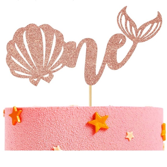 Source Unknown | Party Supplies | Mermaid Theme Rose Gold Glitter One ...
